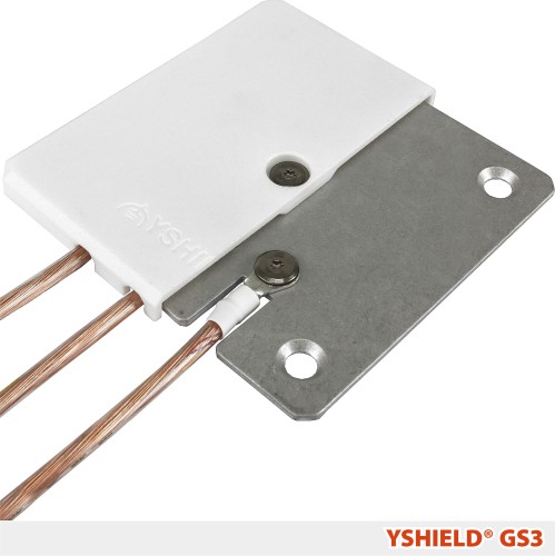 YSHIELD GS3 - przyłącze uziemienia ekranu PEM - 80 x 80 mm - EMFbusters.pl